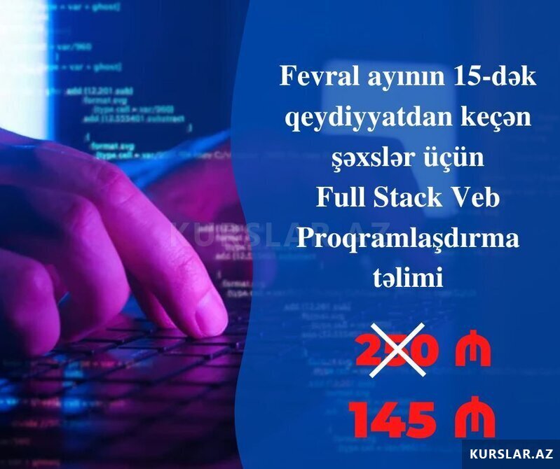 Full Stack Veb proqramlaşdırma təlimi